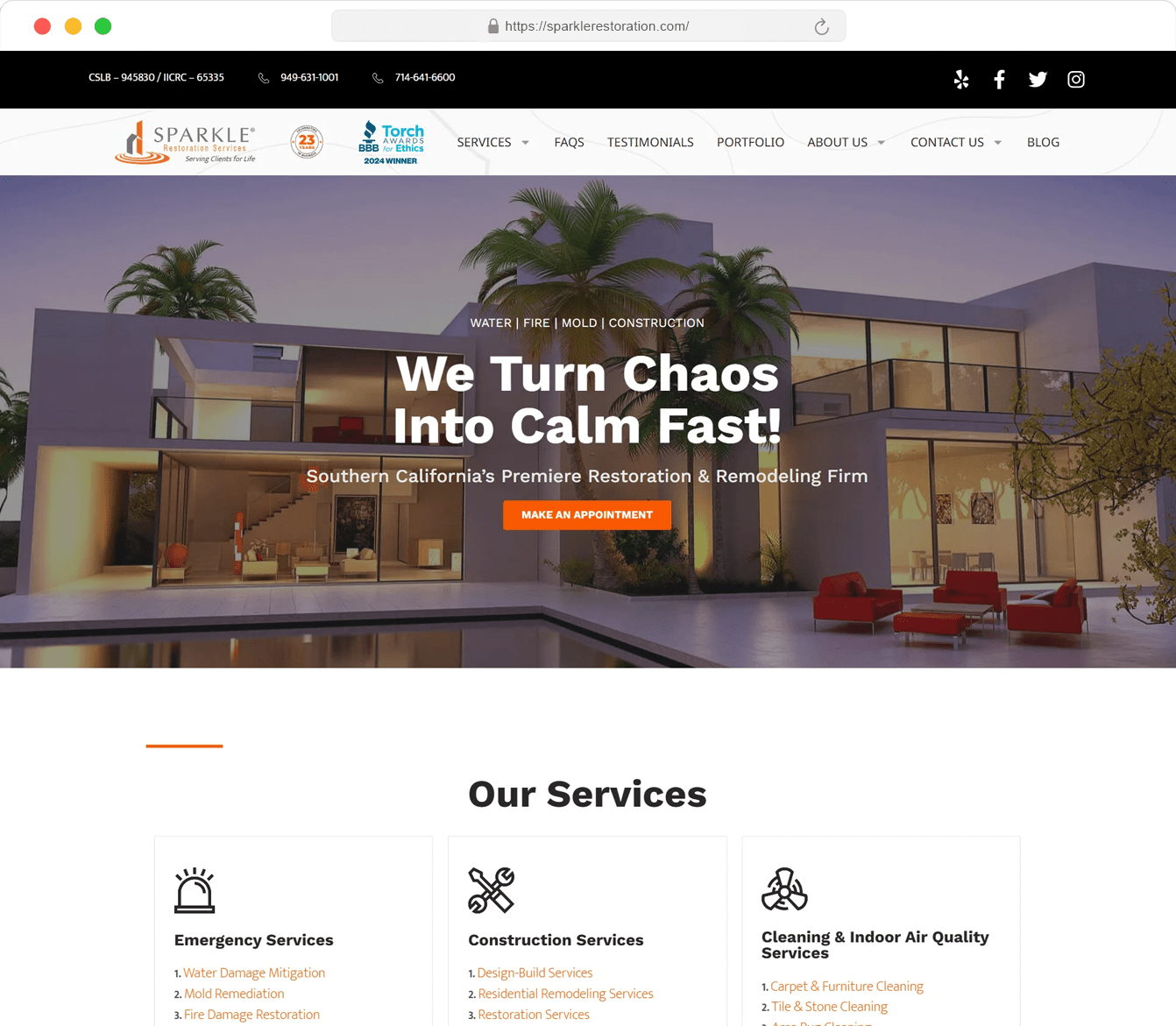 Sparkle Restoration - JDM Web Technologies